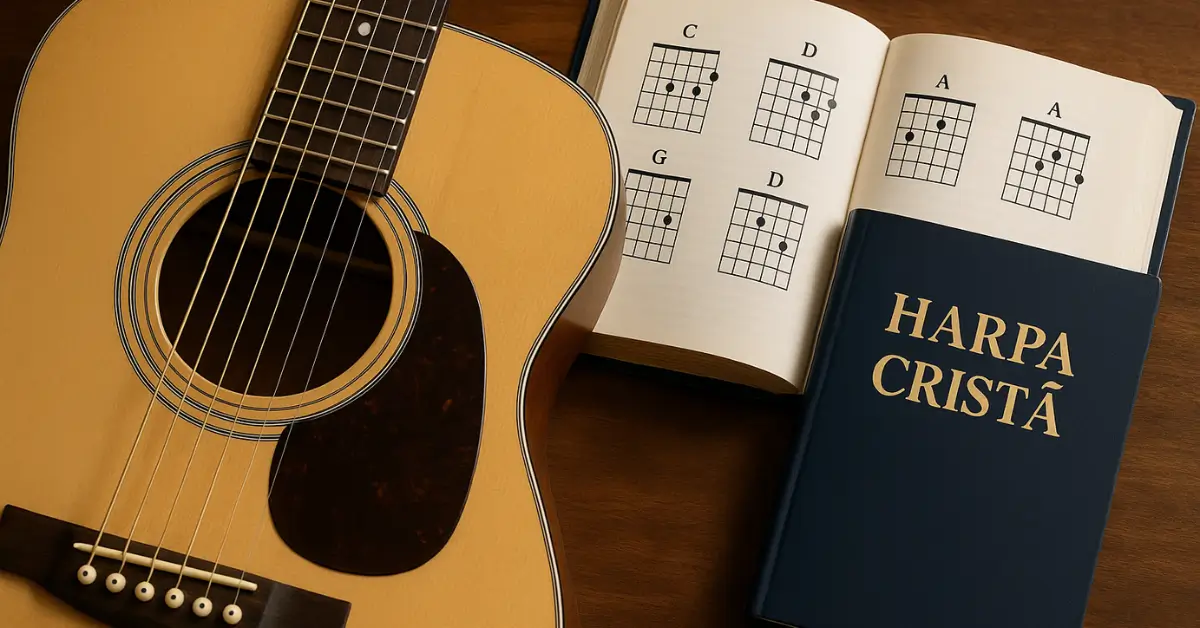 Aprenda tocar na guitarra hinos da Harpa Cristã